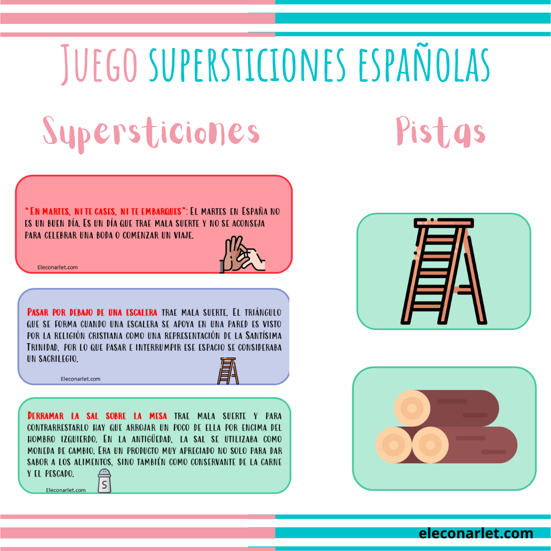 Juego: Supersticiones españolas – ELEconArlet